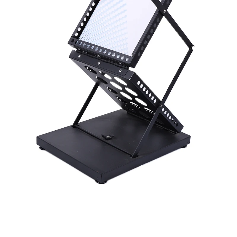 Black Metal Foldable Iron Rotating Portable Catalog Holder A4 Size ...