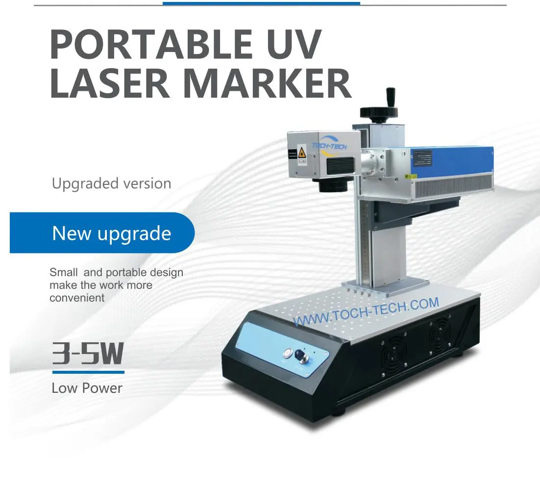 Uv Fiber Laser Marking Machine 3w/5w Marker Transparent Glass - Buy 3w ...