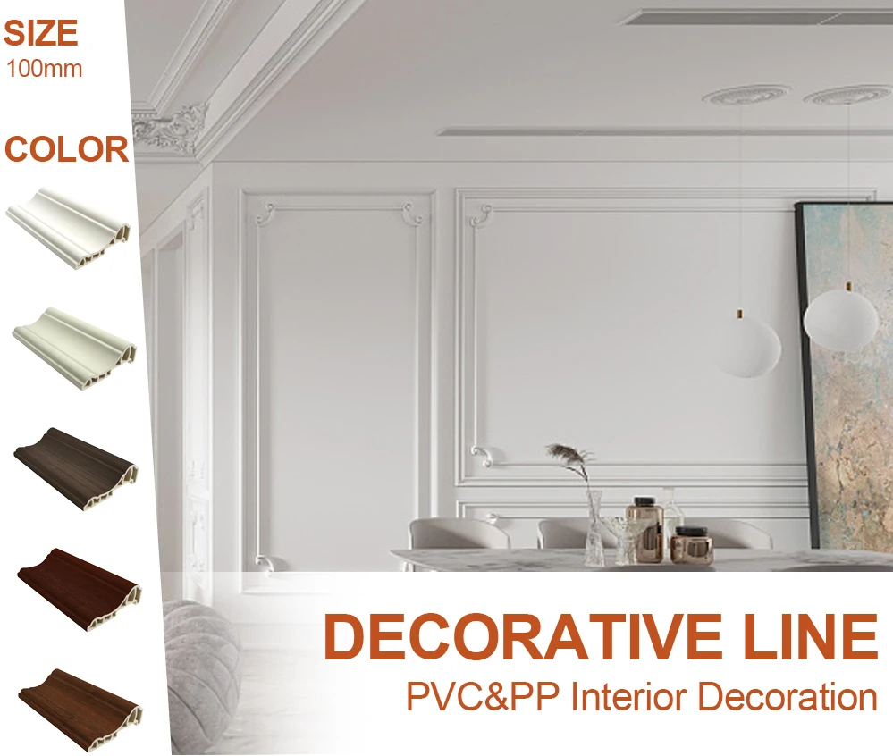 Corniche PVC Blanc - Stylish & Durable Decorative Cornice