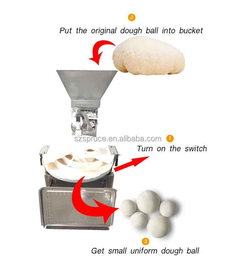 Dough Divider And Rounder Machine Commercial Small Dough Divider ...