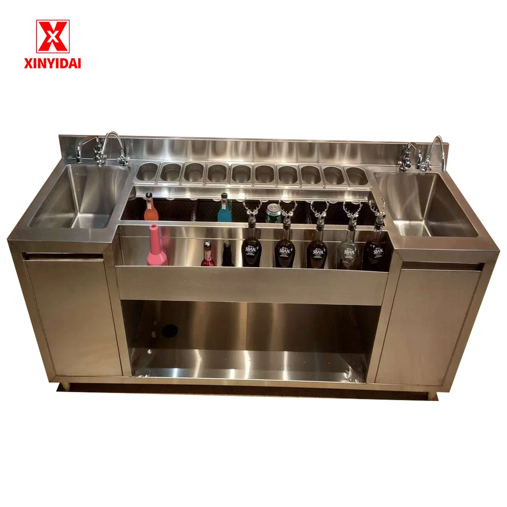 Customized Cocktail Station Mixing Table Cocktail Bar Bar Workbench ...