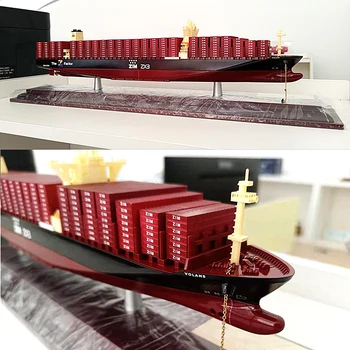 Cruise Cargo Wooden Container Ship Model Miniature Shipping Container ...