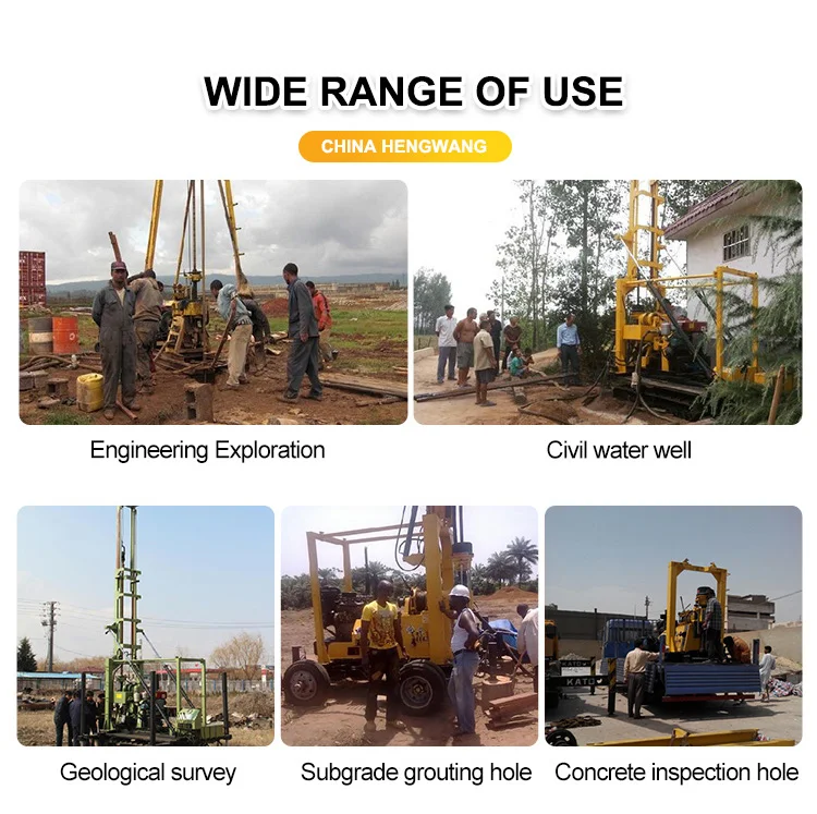 Mining Portable Hydraulic Crawler Drilling Rig - 160m Depth