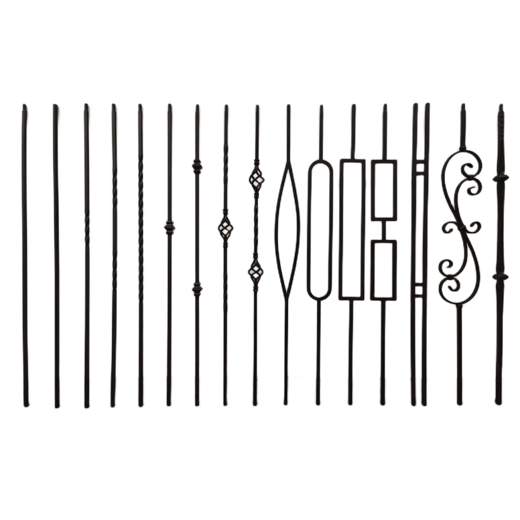 Traditional Stair Wrought Iron Railing Wood Handrail With Double ...