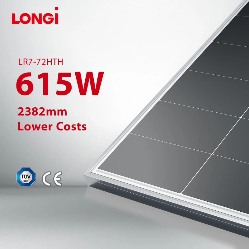 Longi Cost-effectiveness Commercial 600 Watt Solar Panel 615W 605W 700W ...