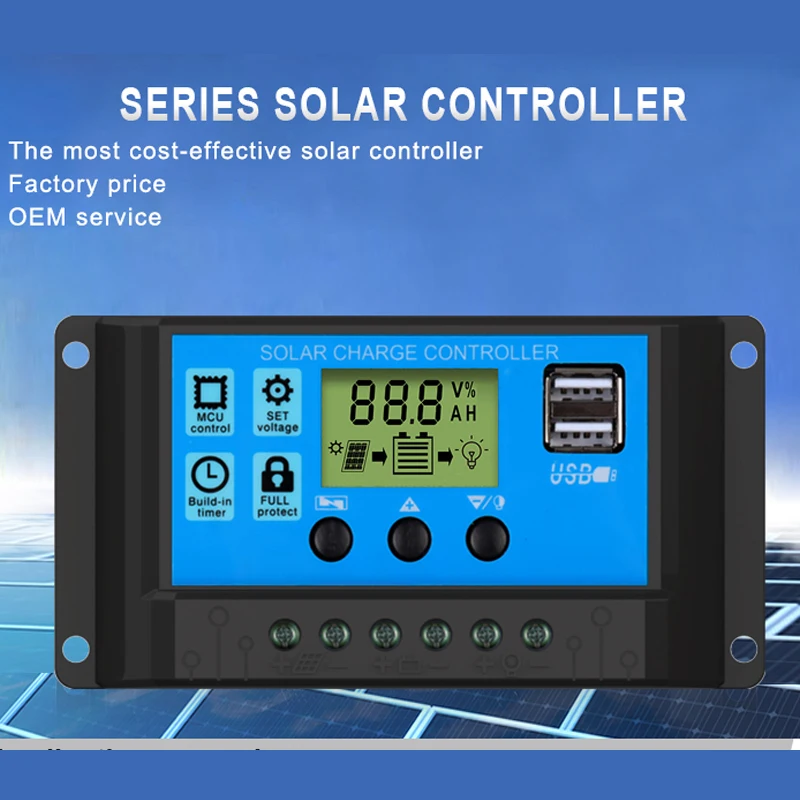 Pwm Charge Controller For Solar Applications 10a 20a 30a 40a 60a 100a ...