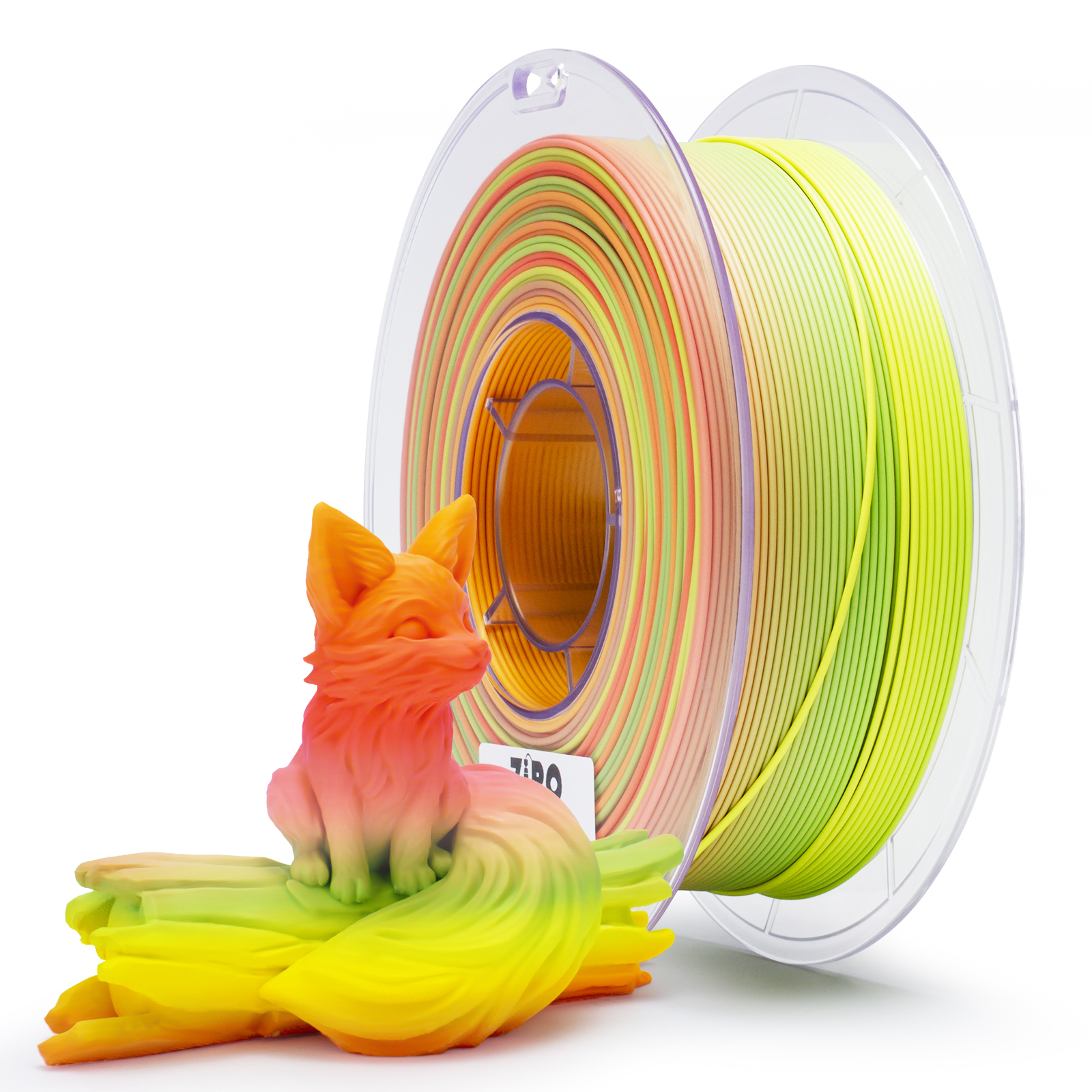 Ziro Gradient Pla Rainbow 3d Printing Filament Matte Pla 1.75mm 1kg ...