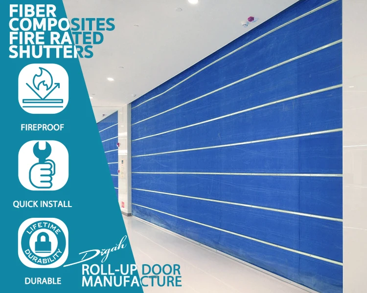 Certified PVC Roller Shutter Door Fire-Rated 4-Fired Curtain Industrial ...