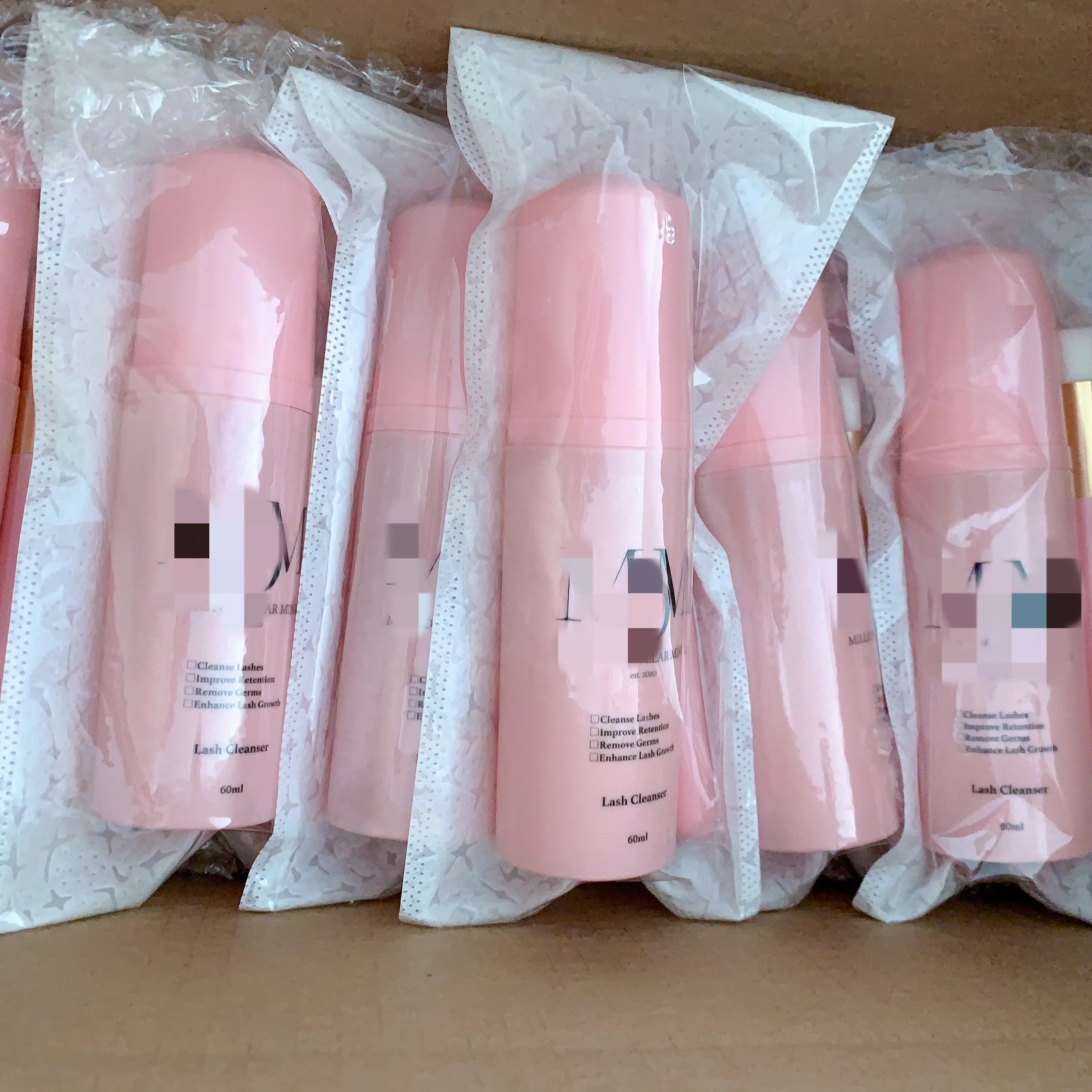 Private Label Lash Shampoo Kit Bottle With Brush Vegan Eye Lash Bath ...