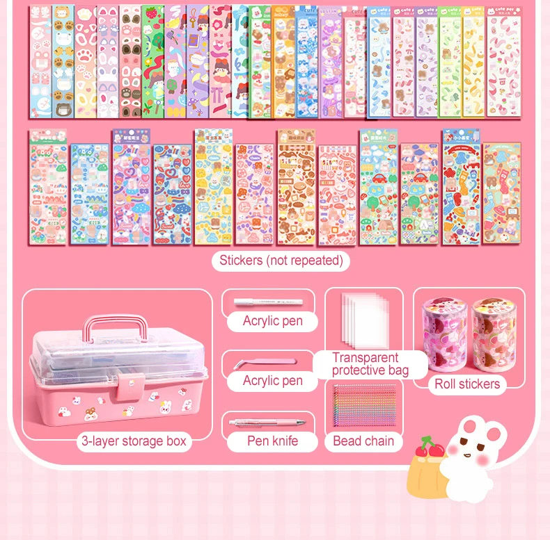 Goo Card Sticker Set Guka Sticker Handnet Full Set Diy Material Storage ...