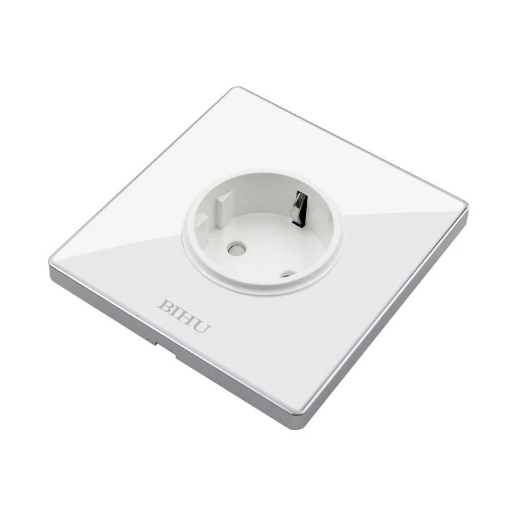Acrylic Eu Type 2pin 16a Wall Socket Plate - Buy Switch Plate,Socket ...
