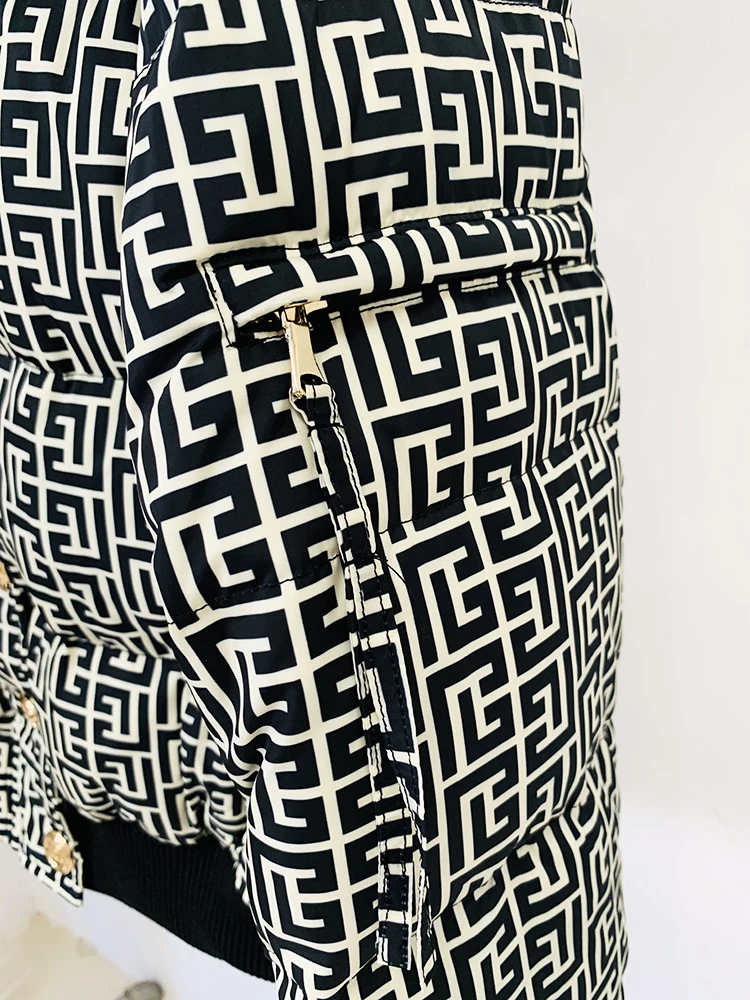 High Street Newest 2022 Winter Designer Down Jacket Women's Monogram ...