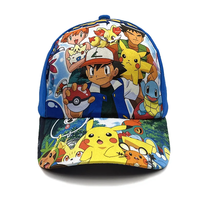 Pikachuu Kids Anime Cartoon Characters Beanie Hat Boys Baseball Hats ...