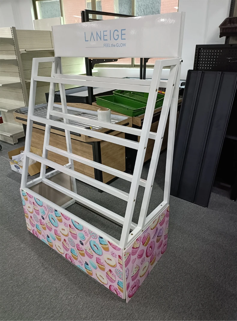 Large Candy Display Rack with Acrylic Bins - Perfect for Snack Stores