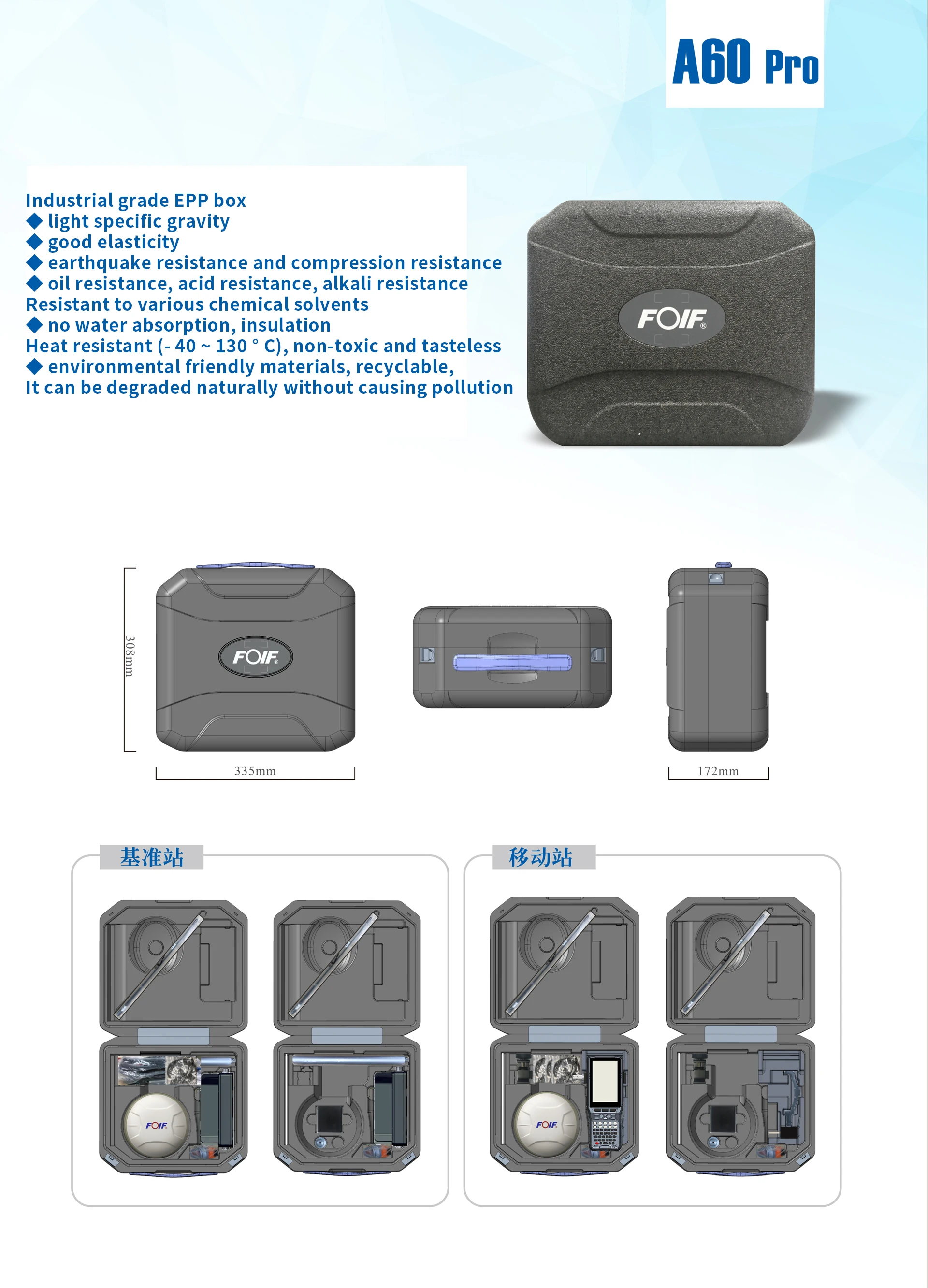 Gnss Gps Foif Plac Base Foif A60 Pro RTK Receiver A70 A90 N90