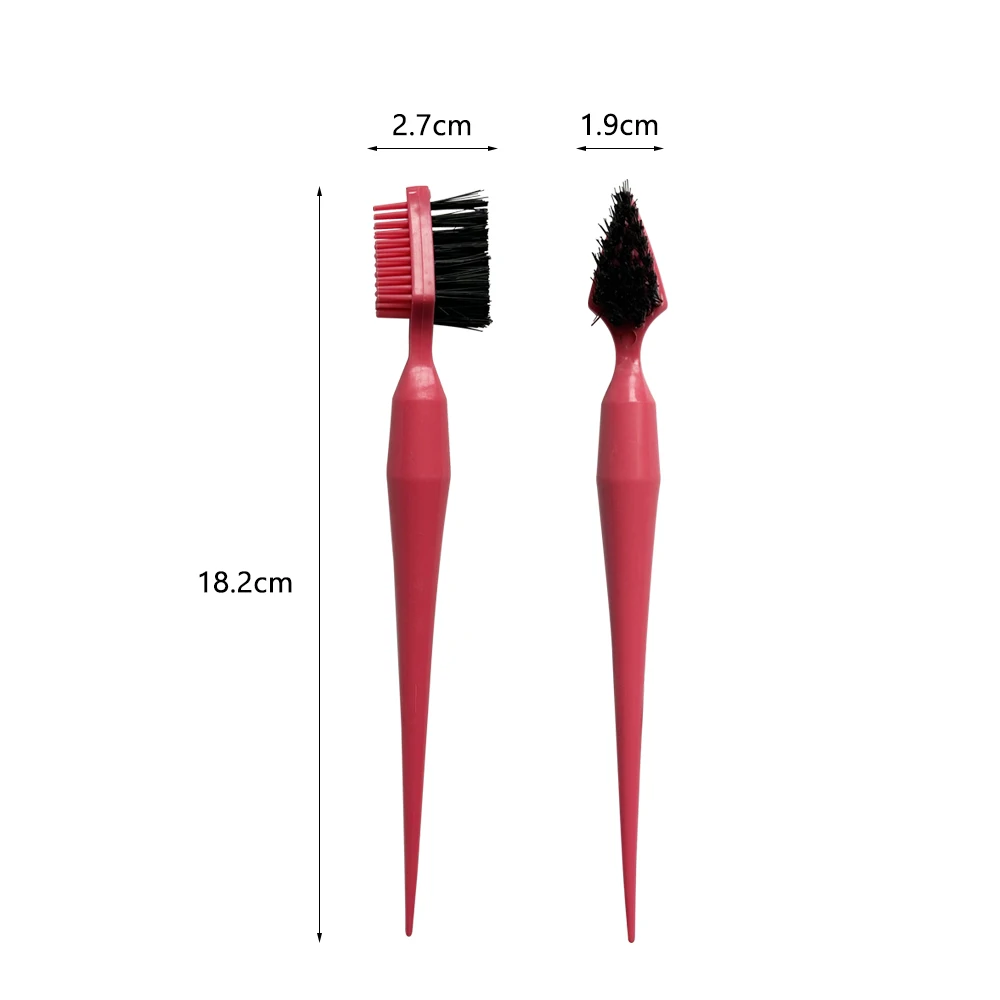 Wholesale Custom Perfect Edge Control Brush Packaging Comb Cheetah Hair Edge Brush With Logo ...