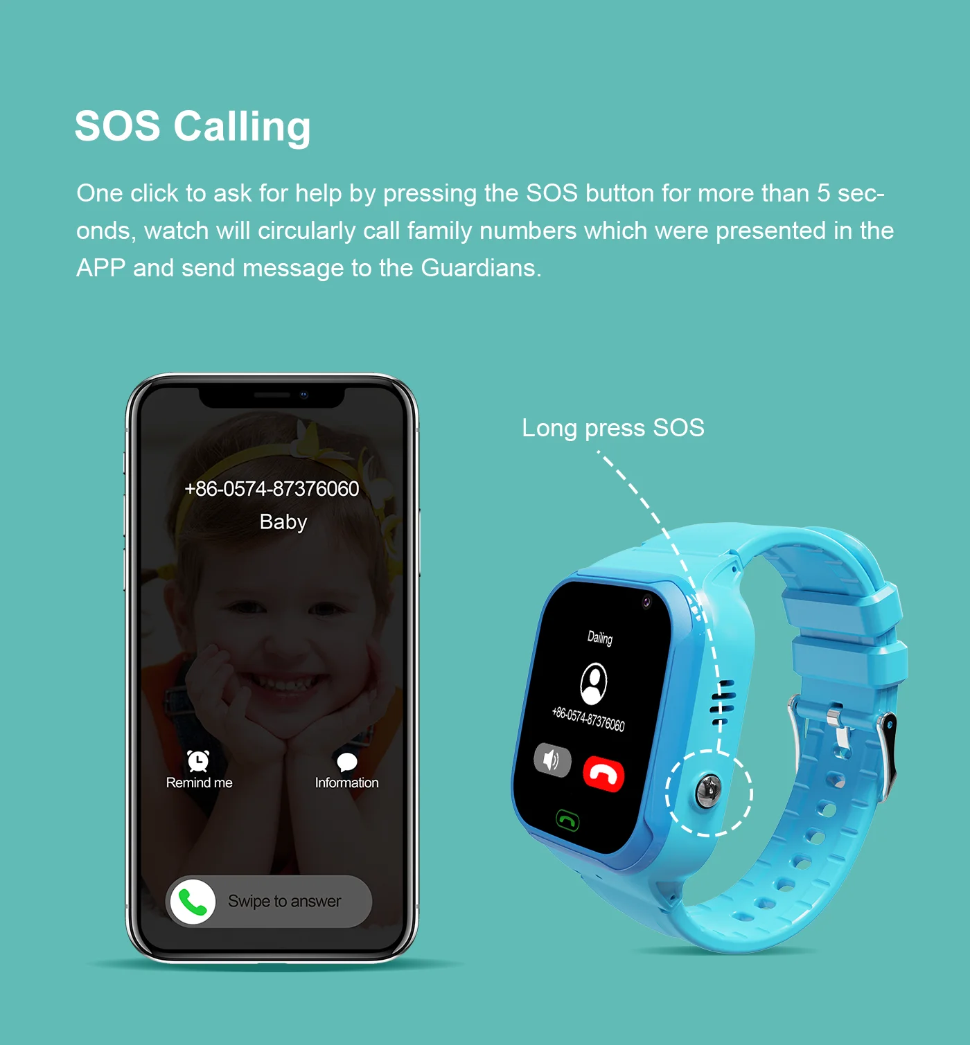 New Arrivals 2024 Lt36 Smartwatch Children Waterproof Touch Screen Sim ...