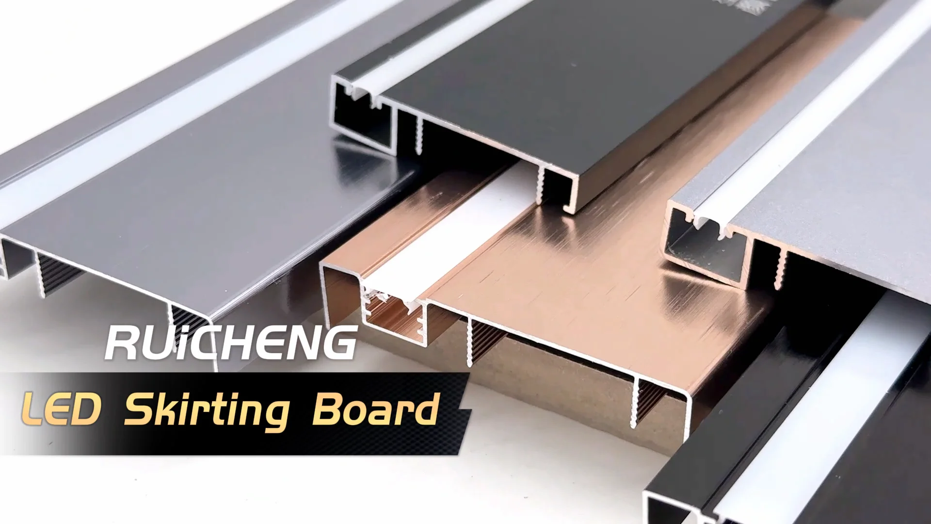 Aluminum Alloy Baseboard Surface Mounted Led Corner Line Hotel Metal ...