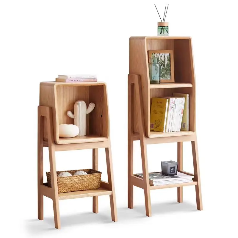 Wooden Bookcase Modern Minimalist Style Shelf Storage Cabinet - Buy ...