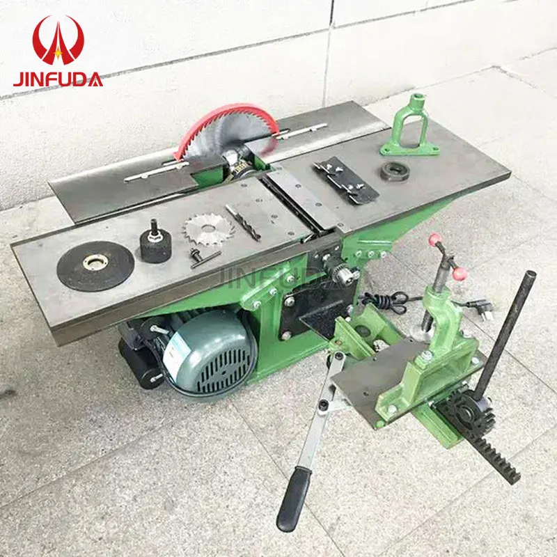 Multifunctional Bench Cutting, Drilling, and Planing Machine