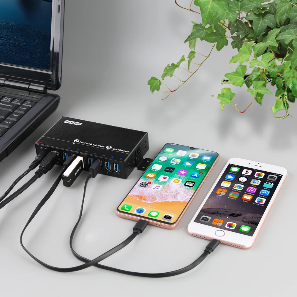 A-173 Sipolar Hub Charging Splitter Printer Usb Hub 7 Port 3.0 Hub ...