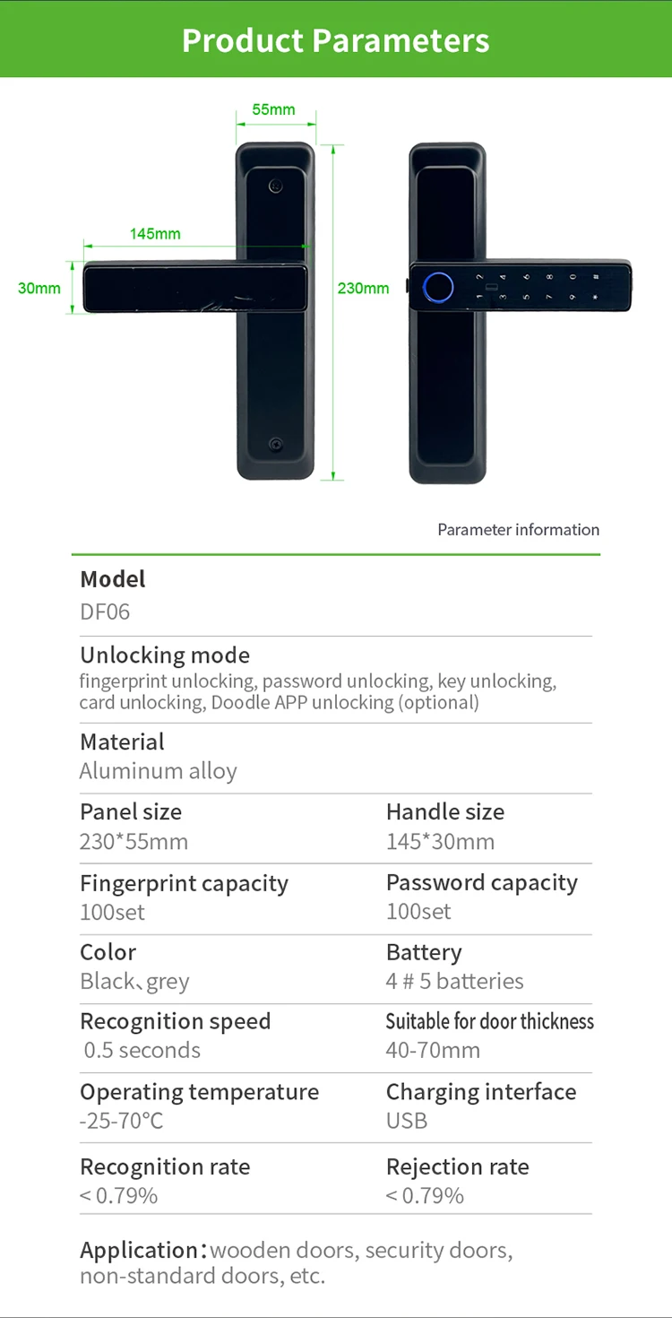 Security Smart Storage Lock Keyless Smart Handle Door Lock - Buy Door ...