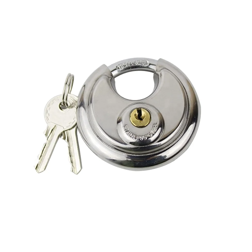Heavy Duty Stainless Steel Round Lock Disc Padlock Discus Padlock With ...