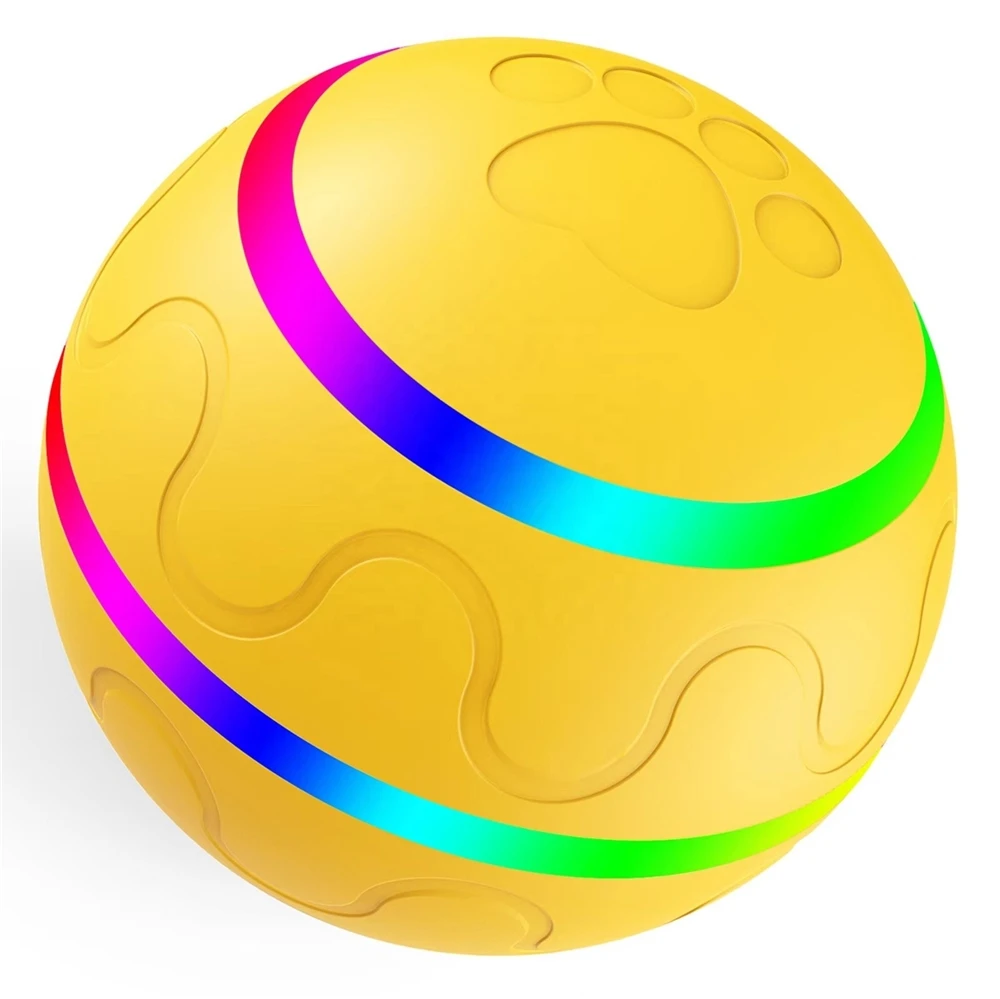 Pet Supplies USB Charged Smart Jumping Ball Pet Toys Automatic Rotating ...