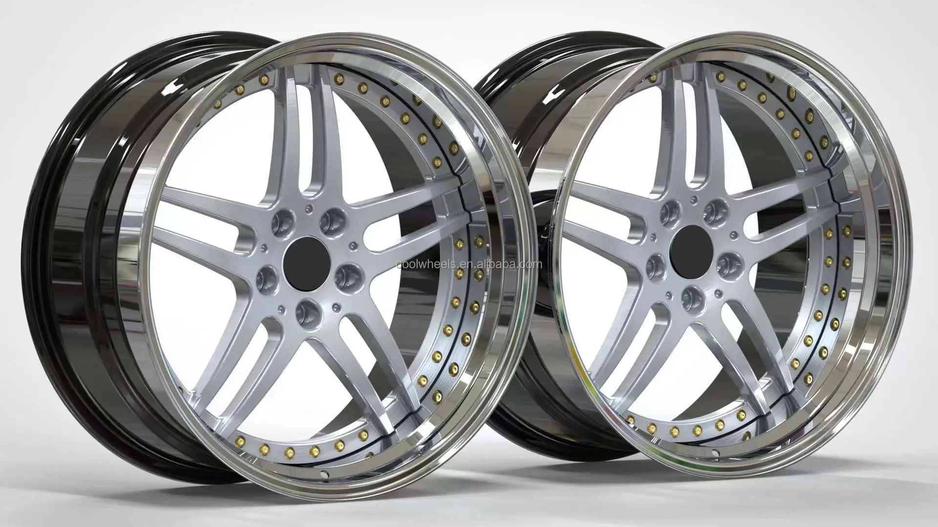 Bku Forged 3 Piece 5x112 Wheels 17 18 19 Inch Rims Alloy Deep Car Wheel ...