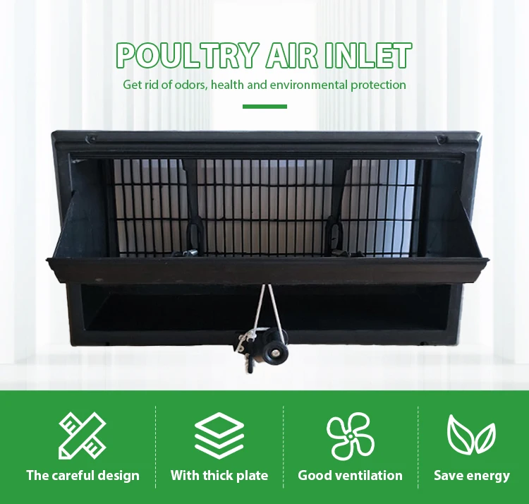 Poultry Farm Chicken Pig House Ventilation Single Side Wall Black Air ...