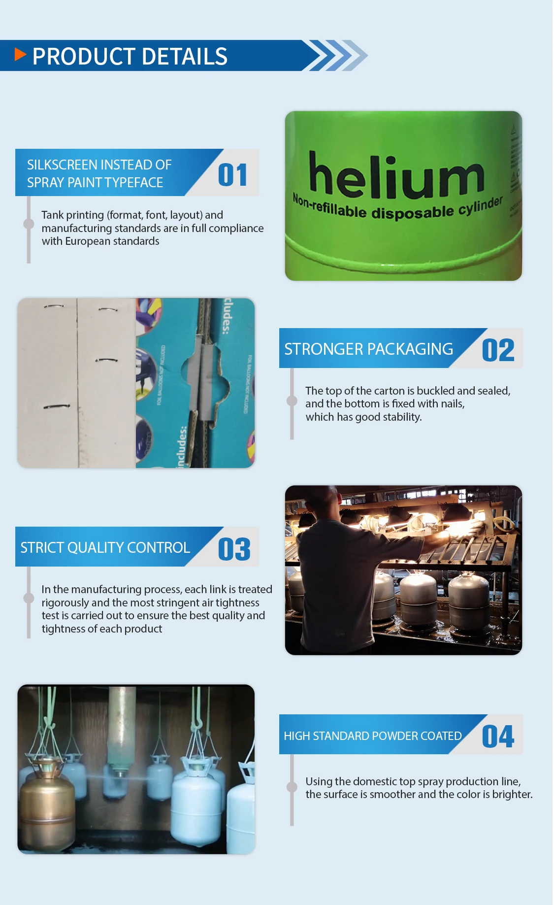 Beegas Direct Price Hellium Pure Tank Cylinder Helium Gas for Balloons Sale