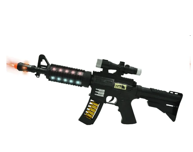 Battery Operated Gun With Sound And Light For Boy Playing - Buy Toy Gun ...