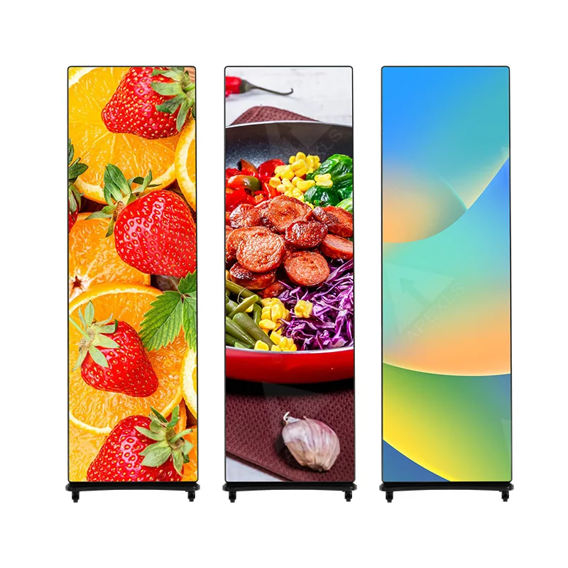 WIFI Control Video LED Poster screen for Malls Indoor Advertising LED ...