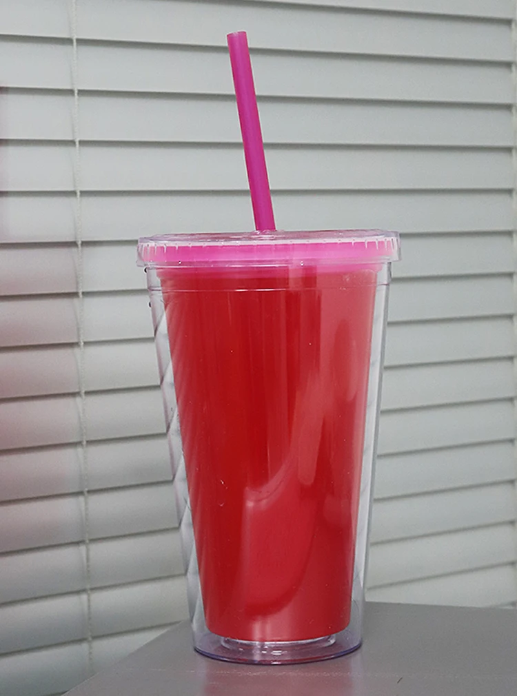 16 Oz Reusable Color Changing Temperature Plastic Cups,Drinking Tumbler ...