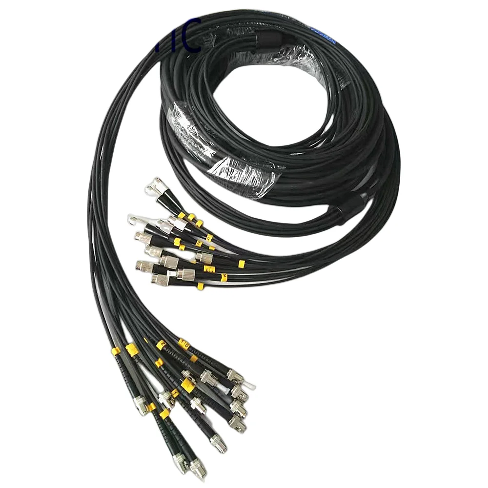 20mtr 12 core Armored tactical patch cord SM SC LC FC ST Singlemode 12C ...