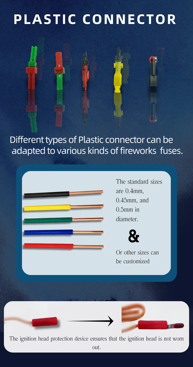 0.3m 1m 2m 3m 5m Cold Pyro Pyrotechnic Fireworks Ignition Wire