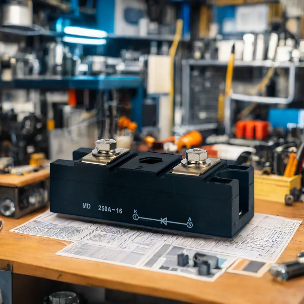 Single Output 250a Diode Thyristor Module Md250a With 50hz Frequency ...