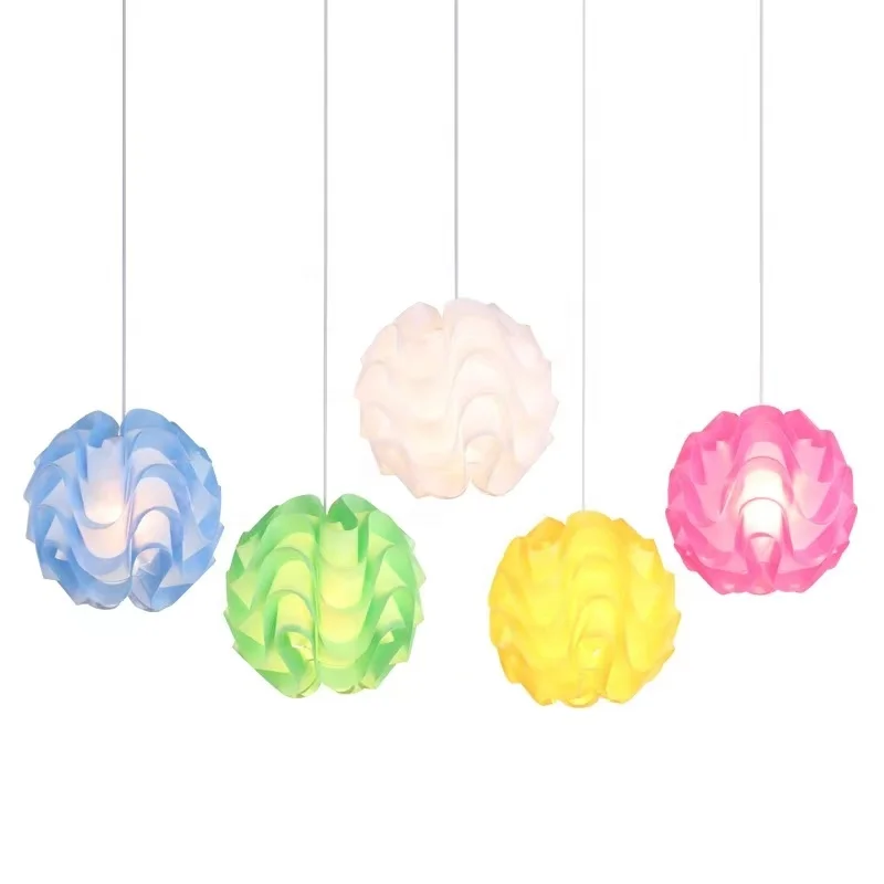 Modern Kids Lamp Plastic Ball Handcraft Hanging Globe Light Handmade ...