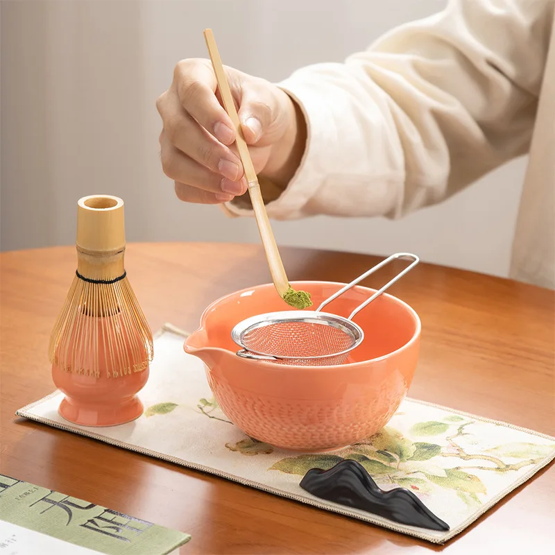 Harmony Ceremony Japanese Natural Stock Hot-selling Pink Bowl Matcha ...