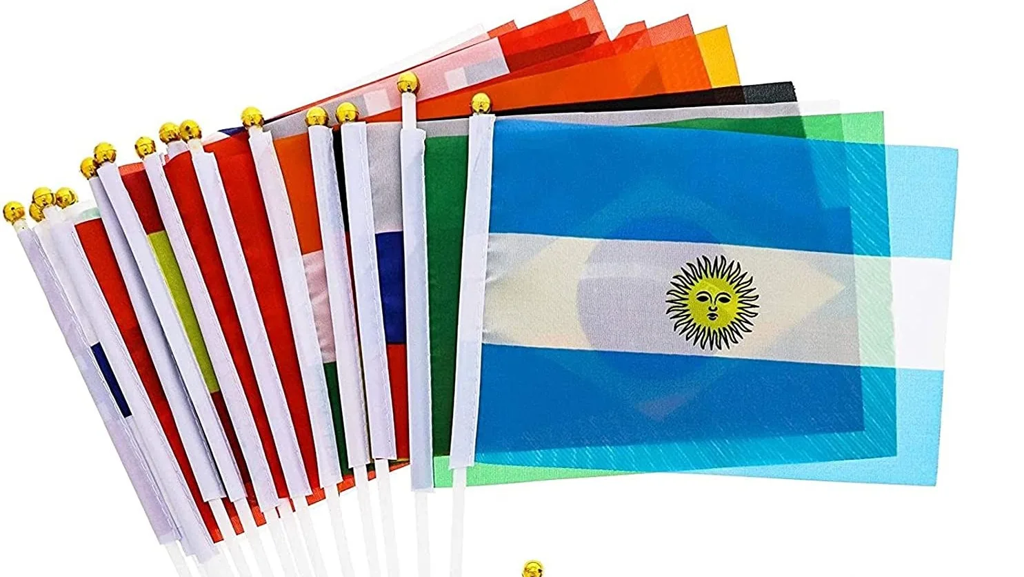 Custom Country Deluxe Desk Flags Set Miniature American Us Desktop Flag ...