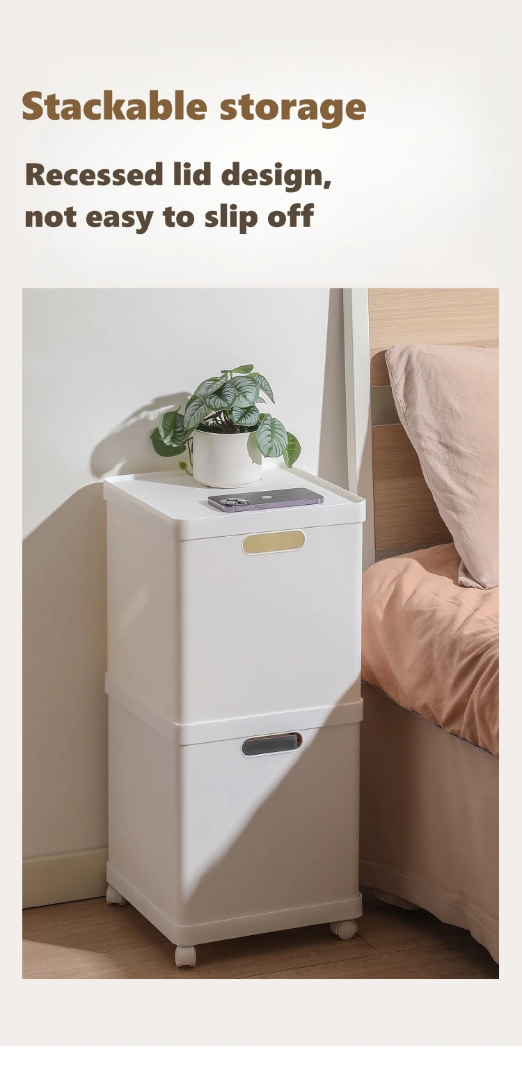 Wewin Square Plastic Storage Box With Lid Thickened Snacks Toy Clothes ...