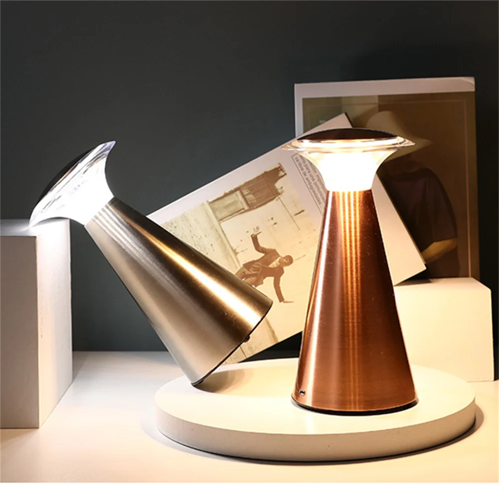 Led Cordless Table Lamp Touch Sensor Dimming Bedside Lamp Usb ...