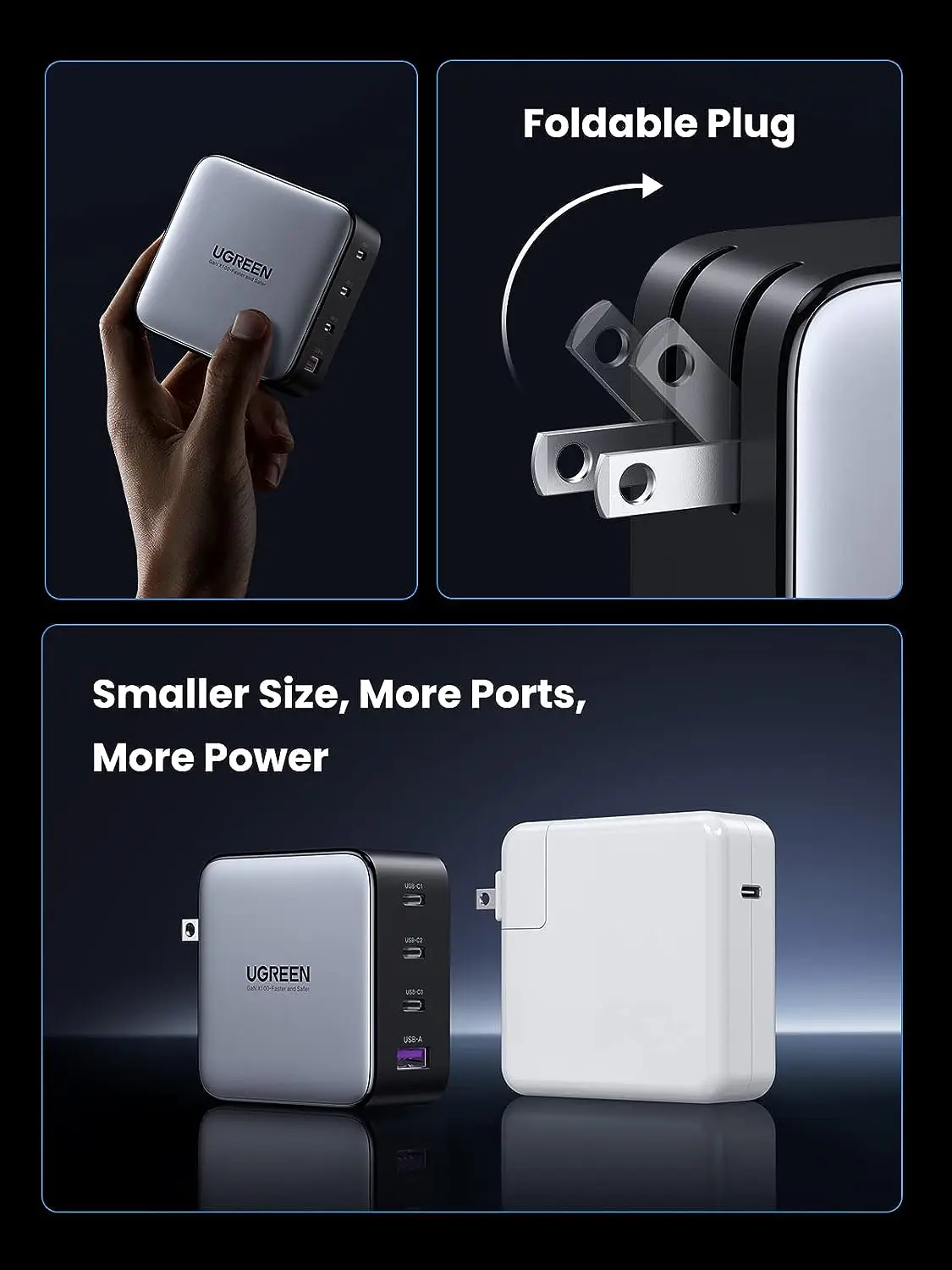 UGREEN 100W USB C Phone Charger - Fast & Compact Wall Adapter