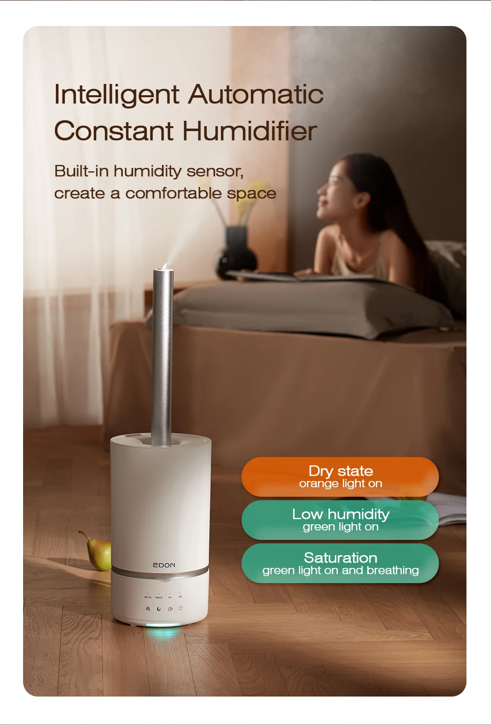 Luxury 220v Table Desktop Water Drop Warm Hot Mist Humidifier Wholesale ...