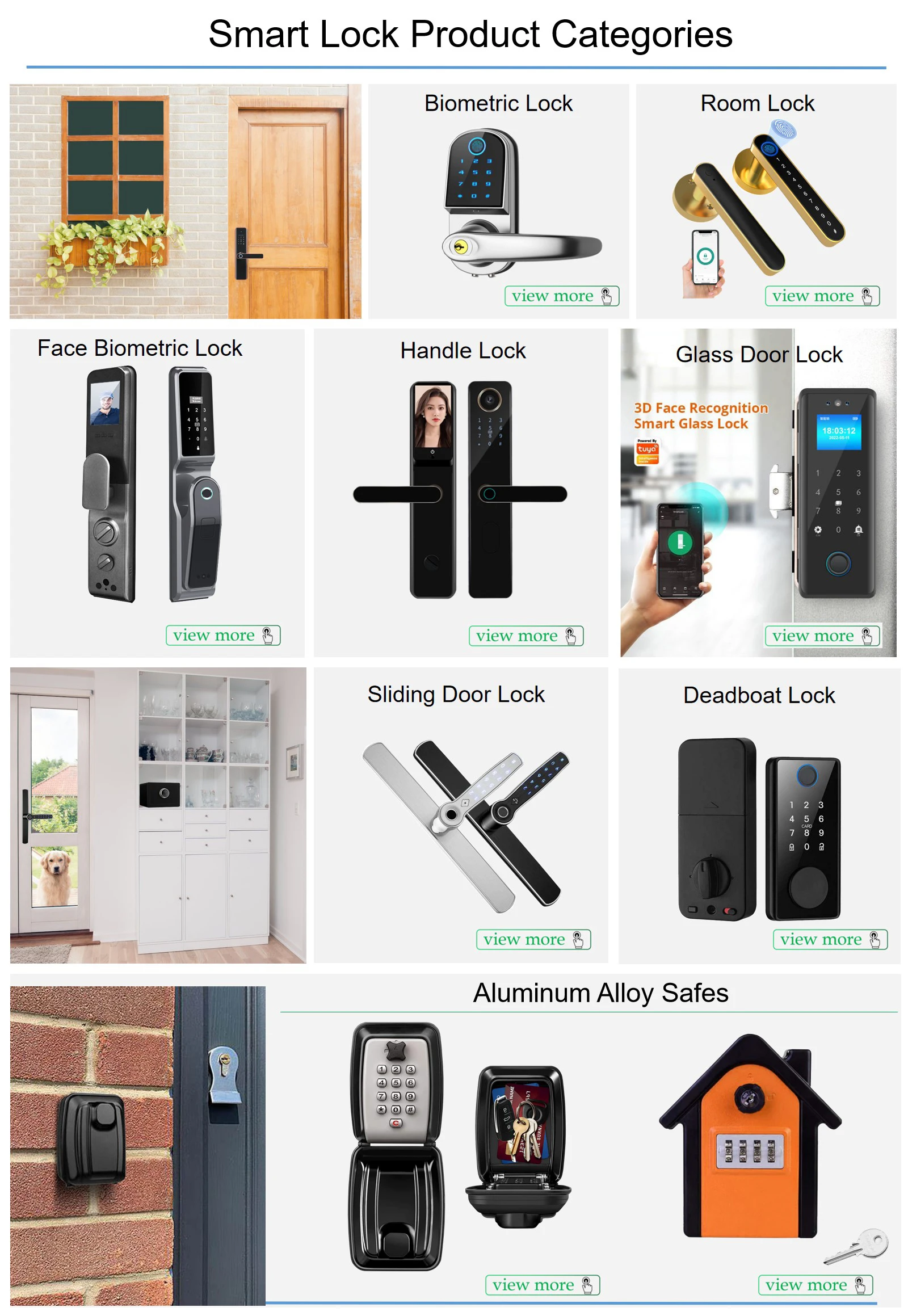 Cerraduras Inteligentes Puerta Exterior Con Huella Digital Para De ...