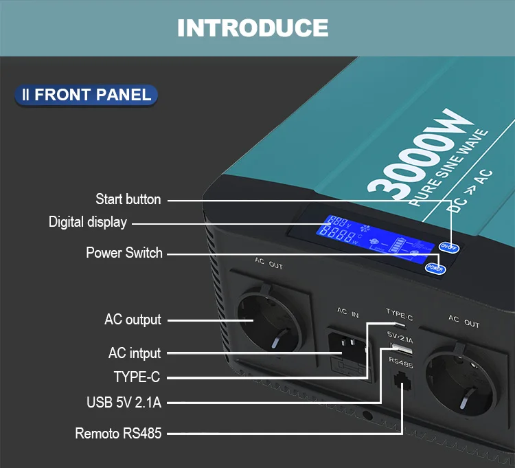 Alibaba.com: 300W to 3000W pure sine wave inverter with 110V/220V AC ...