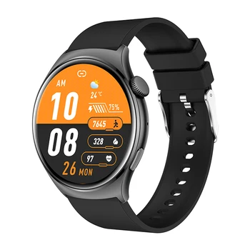 Qx10 Smartwatch Round Shape Amoled Display Female Health Ip68 ...