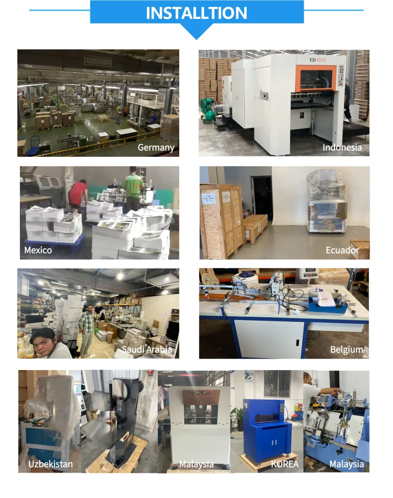 Rigid Box Making Machines Linhang Lh-600b Semi Automatic Magnet Pasting ...