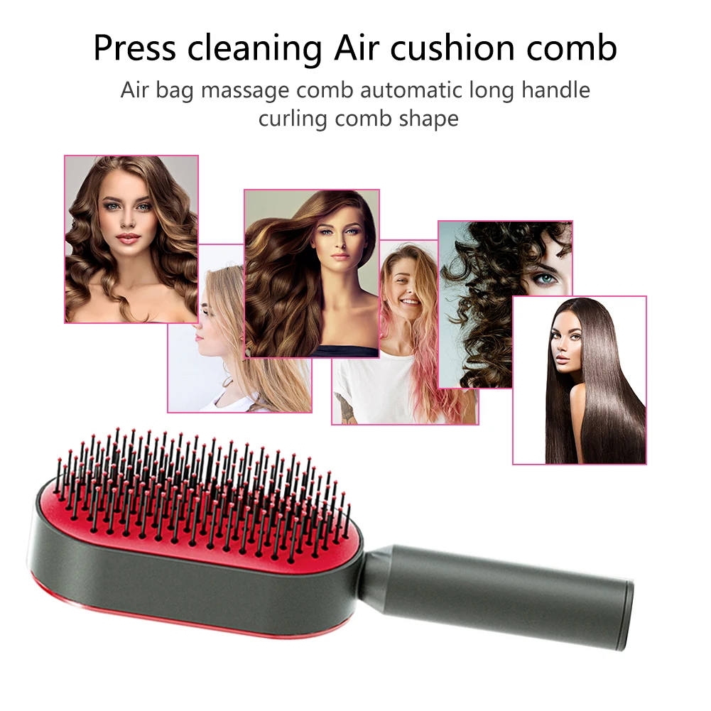 Ruyan New Self Cleaning Hair Brush 3d Airbag Massage Comb Anti Static ...