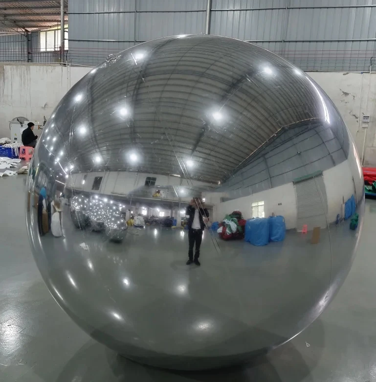 Outdoor Decor Giant Silver Event Floating Large Pvc Balloon Reflective ...